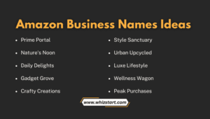 520+ Good Amazon Store Names Ideas to Start Your Journey! - Whiz Start