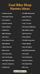 899+ Cool Bike Shop Names Ideas to Paddle Up Your Success! - Whiz Start