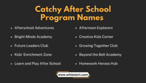 Best After School Program Names: Ideas to Spark Imagination - Whiz Start