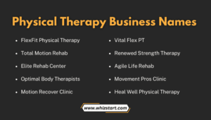 Physical Therapy Names: 90+ Physiotherapy Clinic Name Ideas