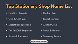 Stationery Shop Names Ideas to Unleash Your Creativity! - Whiz Start