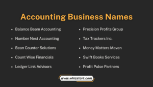 550+ Catchy Accounting Business Names Ideas For You! - Whiz Start