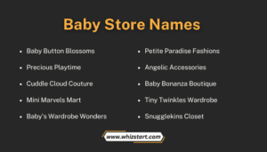 550+ Cute Baby Clothes Store Names Ideas Everyone Loves! - Whiz Start
