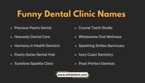 550+ Catchy Dental Clinic Names Ideas to Attract Customers! - Whiz Start