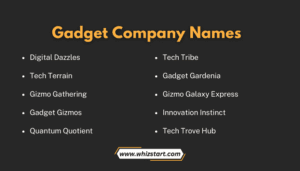 Cool Gadget Shop Names Ideas for Gadget Shops and Stores! - Whiz Start