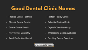 550+ Catchy Dental Clinic Names Ideas to Attract Customers! - Whiz Start