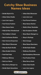678+ Shoe Business Names Ideas to Start a Footwear Brand! - Whiz Start