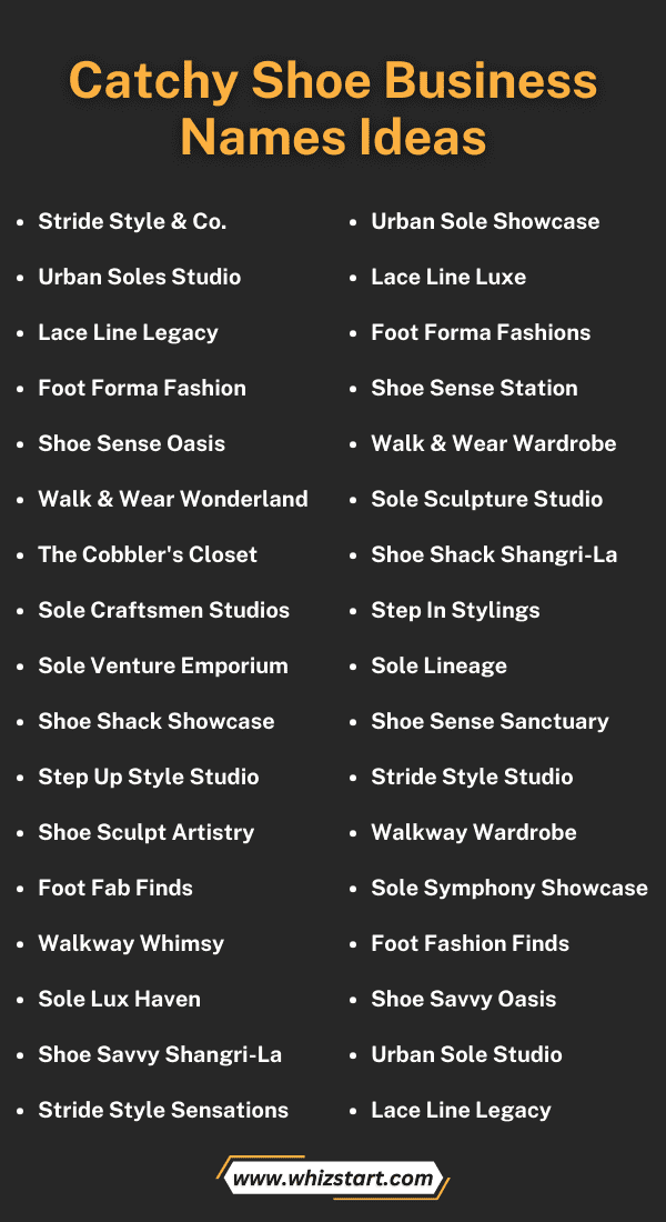 Shoe Company Names Generator At John Heidt Blog