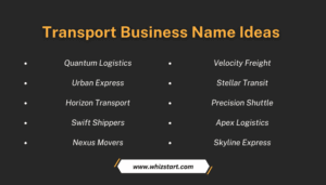 550+ Good Transportation Company Names Ideas for Inspiration! - Whiz Start