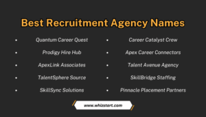 640+ Recruitment Company Names Ideas to Attract Top Talent! - Whiz Start