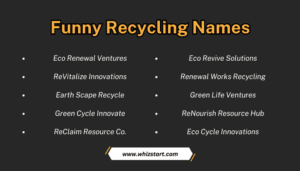 550+ Catchy Recycling Company Names Ideas List For You! - WhizStart