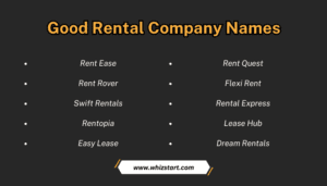 550+ Funny Rental Company Names Ideas You Must Check! - Whiz Start