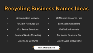 643+ Catchy Recycling Company Names Ideas List For You! - Whiz Start