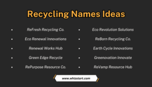 643+ Catchy Recycling Company Names Ideas List For You! - Whiz Start