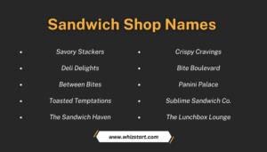 550+ Funny Sandwich Shop Names Ideas You Must Check! - Whiz Start