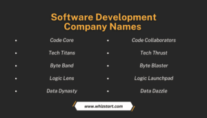 500+ Unique Software Company Names for Modern Tech Startups - Whiz Start