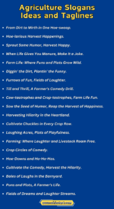 Catchy and Funny Agriculture Slogans in English to Inspire! - Whiz Start
