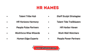 550+ Catchy Human Resources Names Ideas You Must Check! - Whiz Start
