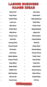 859+ Cute Lashes Business Names Ideas You Must Check - Whiz Start
