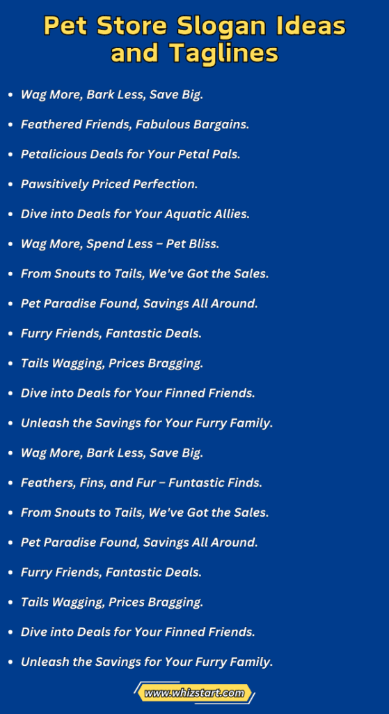 Funny and Catchy Pet Store Slogans to Impress Pet Lovers! - Whiz Start