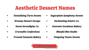 Hundreds of Catchy Dessert Business Names Ideas - Whiz Start