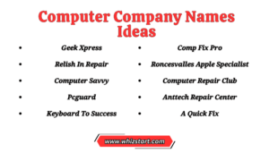 600+ Best Computer Repair Business Names Ideas - Whiz Start