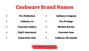 Fancy Cookware Brand Names Ideas List - Whiz Start