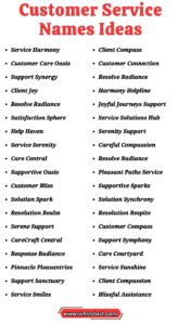 800+ Funny Customer Service Names Ideas List - Whiz Start
