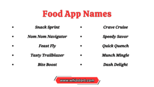 Unique and Funny Food Delivery Names Ideas to Use! - Whiz Start