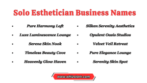 Unique Esthetician Business Names Ideas for Inspiration! - Whiz Start