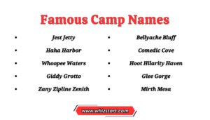 700+ Good Funny Summer Camp Names Ideas You Must Use! - Whiz Start