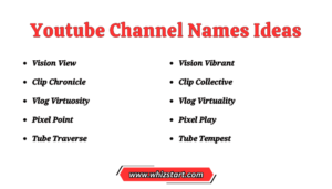800+ Cool Youtube Channel Names Ideas for Any Niche You Want - Whiz Start