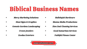 799+ Best Inspiring Biblical Business Name Ideas - Whiz Start