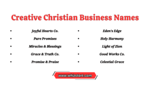 430+ Creative and Religious Christian Business Names Ideas! - Whiz Start