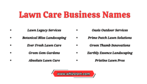 Lawn Care Business Names Ideas: 780+ Cool Suggestions - Whiz Start