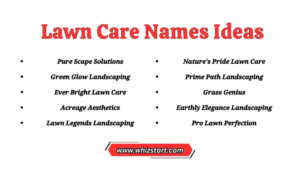 Lawn Care Business Names Ideas: 780+ Cool Suggestions - Whiz Start
