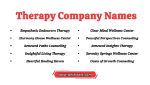 150+ Therapy Business Name Ideas to Help Your Practice Thrive - Whiz Start