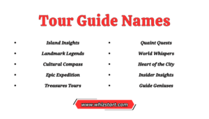 880+ Funny Tour Guide Names Ideas for Unforgettable Journeys - Whiz Start