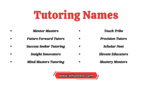 900+ Catchy Tutoring Business Names Ideas for Inspiration - Whiz Start
