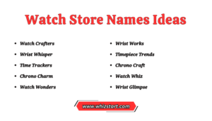 690+ Creative Watch Business Names Ideas You Can Use - Whiz Start