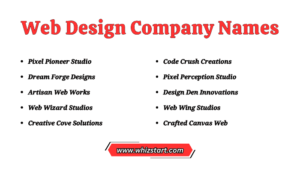 800+ Creative Web Design Company Names Ideas - Whiz Start