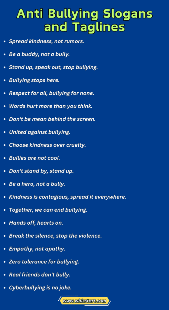 Anti Bullying Slogans | 50 Powerful Ideas That Inspire Action
