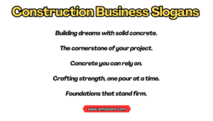 300+ Funny Concrete Slogans and Construction Taglines - Whiz Start