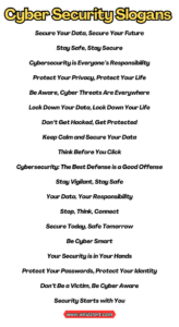 300+ Catchy Cyber Security Slogans and Taglines - Whiz Start