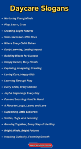 300+ Funny and Catchy Daycare Slogans You Will Love - Whiz Start
