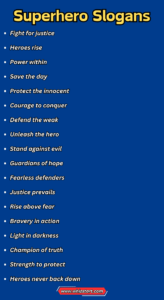 320+ Best Catchy Superhero Slogans and Taglines - Whiz Start