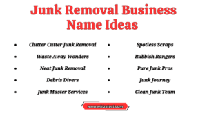 874+ Funny Junk Removal Business Names Ideas List - Whiz Start