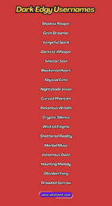 Find Perfect Match: Dark Edgy Usernames for Every Personality - Whiz Start