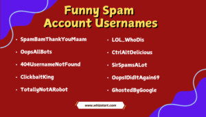 150+ Funny Spam Account Usernames for Your Secret Profile - Whiz Start