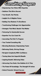 40 Proven Consulting Slogans for Impactful Marketing Campaigns - Whiz Start